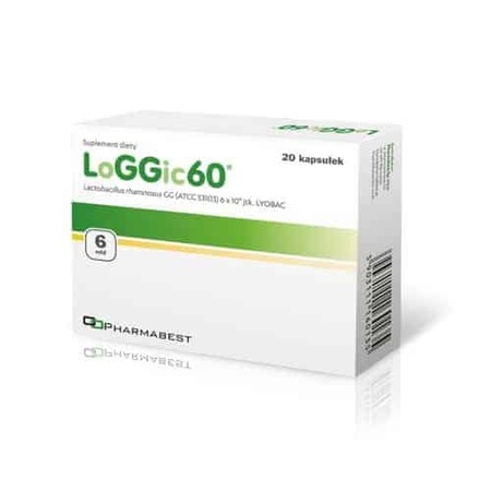 Loggic 60 Probiotic, Pharmabest, 20 capsule - eMAG.ro
