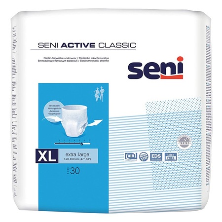 Set 2 x Scutece pentru Adulti Tip Chilot Seni Active Classic, XL, 30 Bucati - eMAG.ro