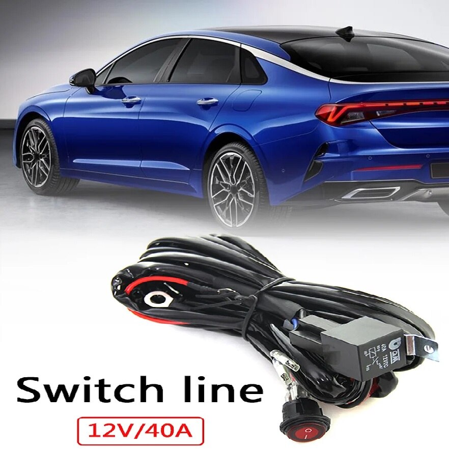 Cablaj cu intrerupator, releu si siguranta pentru montarea barelor sau ...