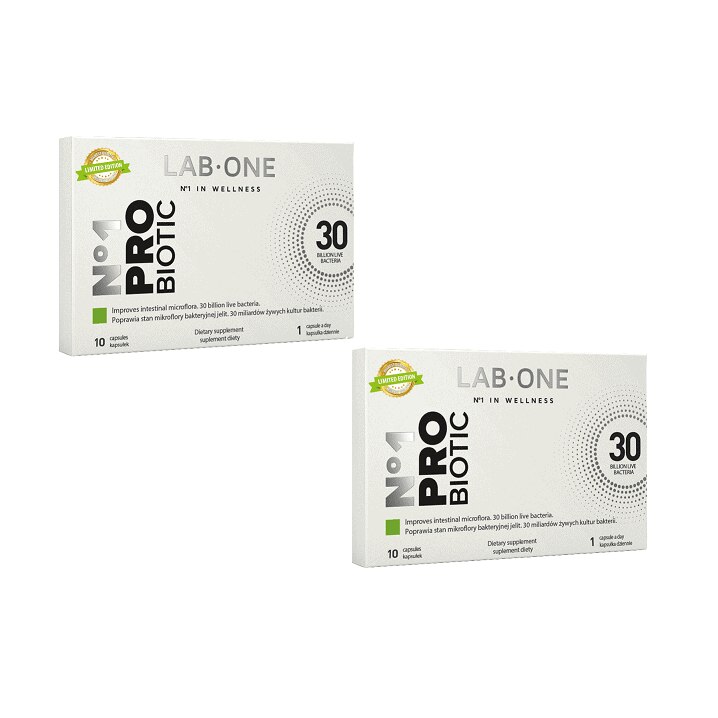 Probiotic 2 bucati, Lab One, 2 x 10 capsule - eMAG.ro