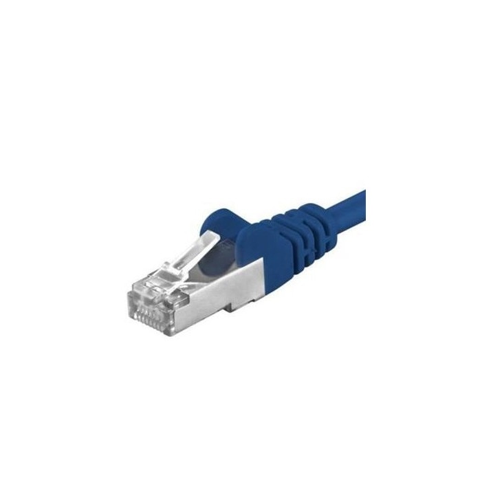 Cablu Patchcord SFTP RJ45-RJ45 Cat.6A, 3m, albastru, cupru integral, 26AWG - eMAG.ro