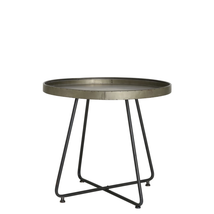 Masuta de cafea, Light & Living, Metal, Argintiu - eMAG.ro