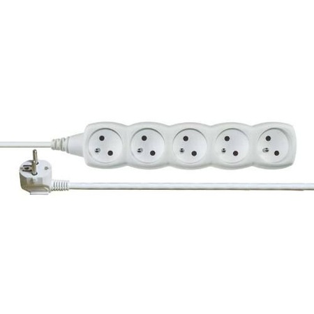 Prelungitor, Emos, PVC, 3 m, 250 V, 5 prize, Alb - eMAG.ro