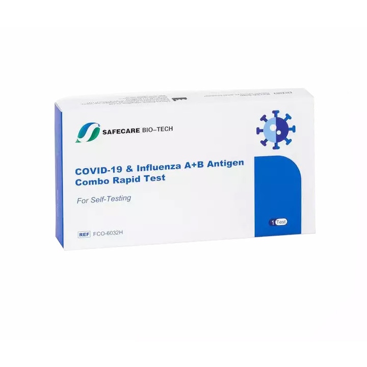 Test Rapid Combo Covid-19, Gripa Tip A si Tip B, Safecare, 1 bucata ...