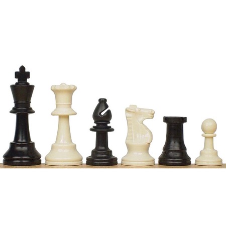 Set piese de sah, Zegaryszachowe, ABS, Negru/Alb - eMAG.ro