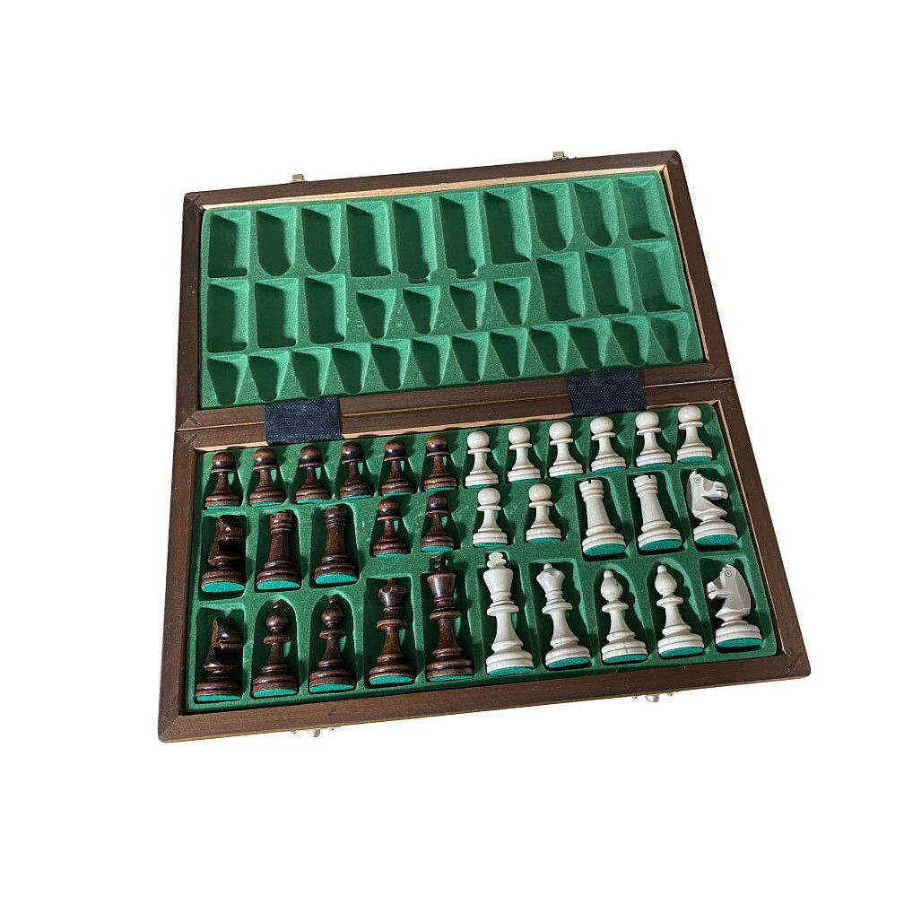 Turneu de sah 3, Zegaryszachowe, Lemn, 65 mm, Crem/Maro - eMAG.ro