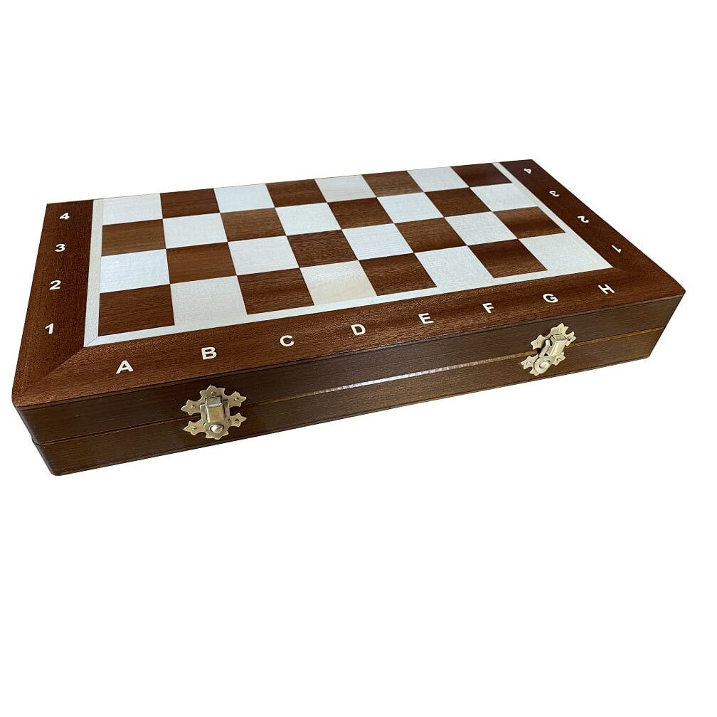 Turneu de sah 3, Zegaryszachowe, Lemn, 65 mm, Crem/Maro - eMAG.ro