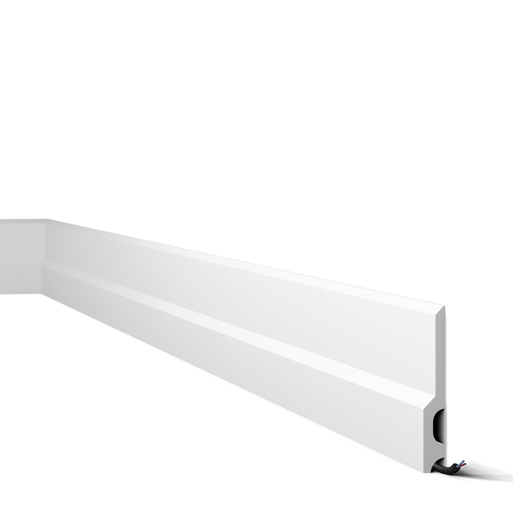 Plinta din polimer dur FD22, 130mmx18mm, lungime 2m - eMAG.ro