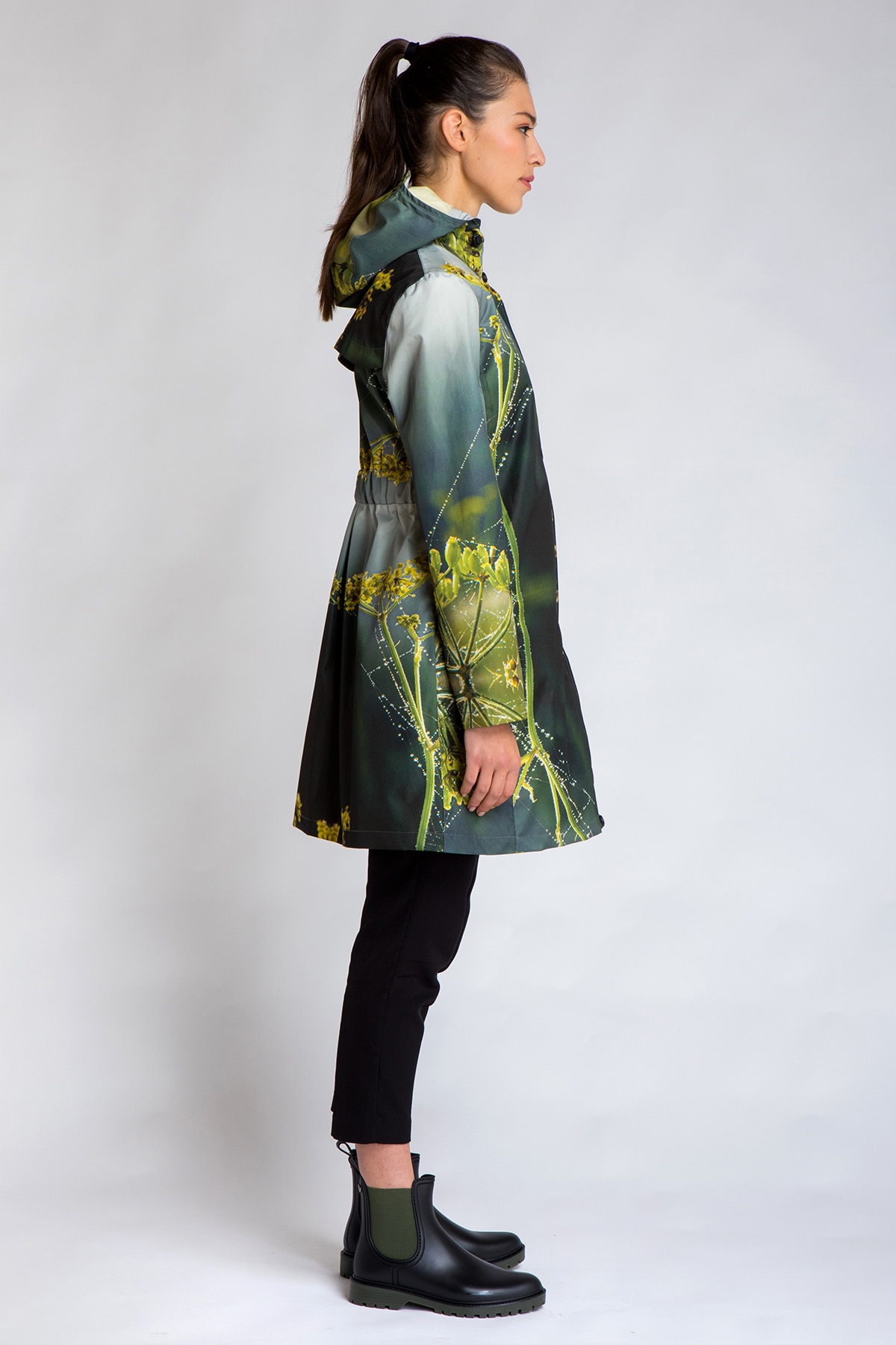 Trenci dama, Code:rain, Impermeabil, Poliester/Poliuretan, Verde, S ...
