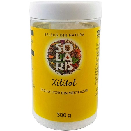 Természetes édesítőszer xilit kristályos nyírból, 300 gr, Solaris Plant ...