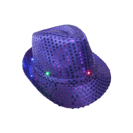 Palarie party cu paiete si leduri - violet, Radar 161121 - eMAG.ro