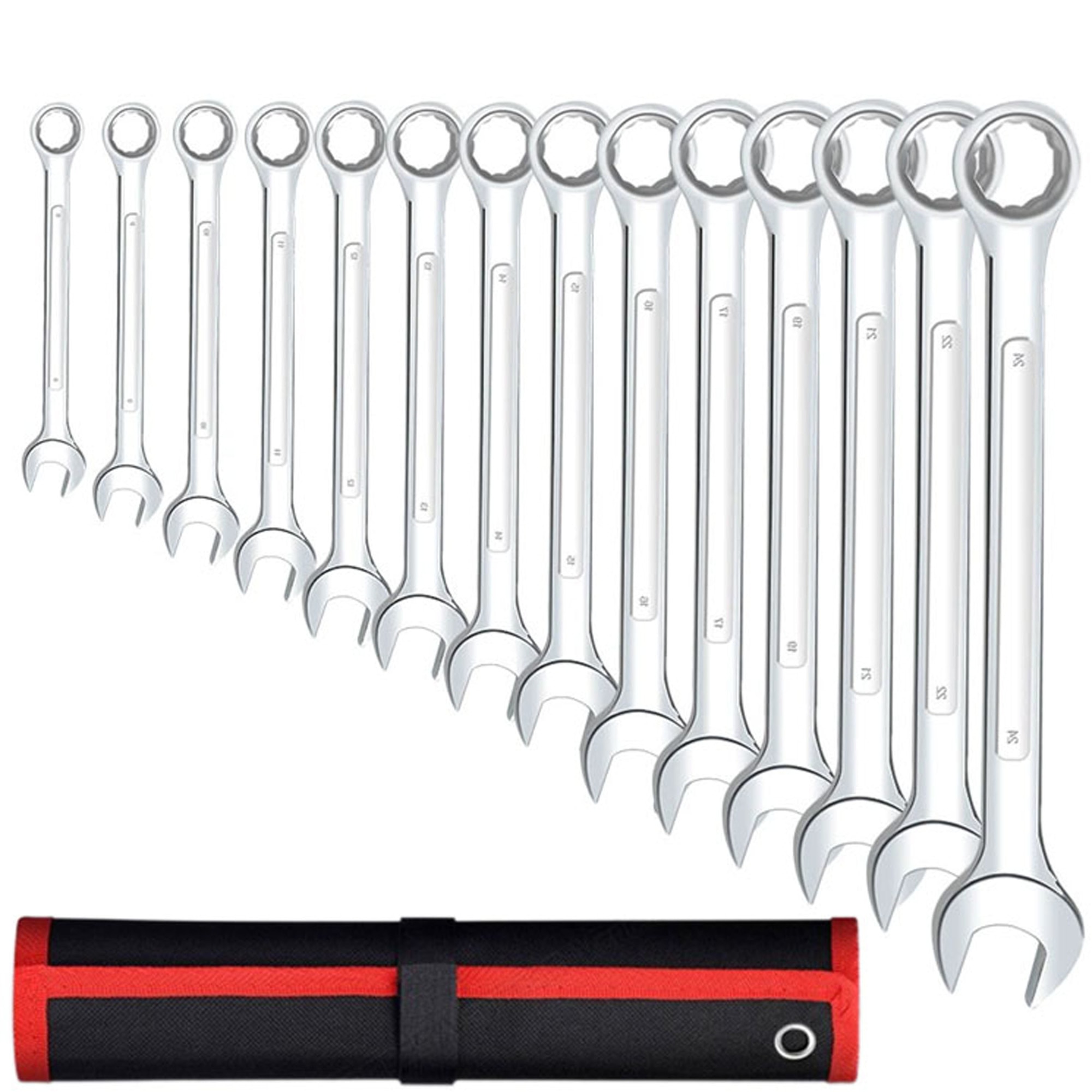 Set chei fixe combinate, 14 piese, 8-24mm - eMAG.ro