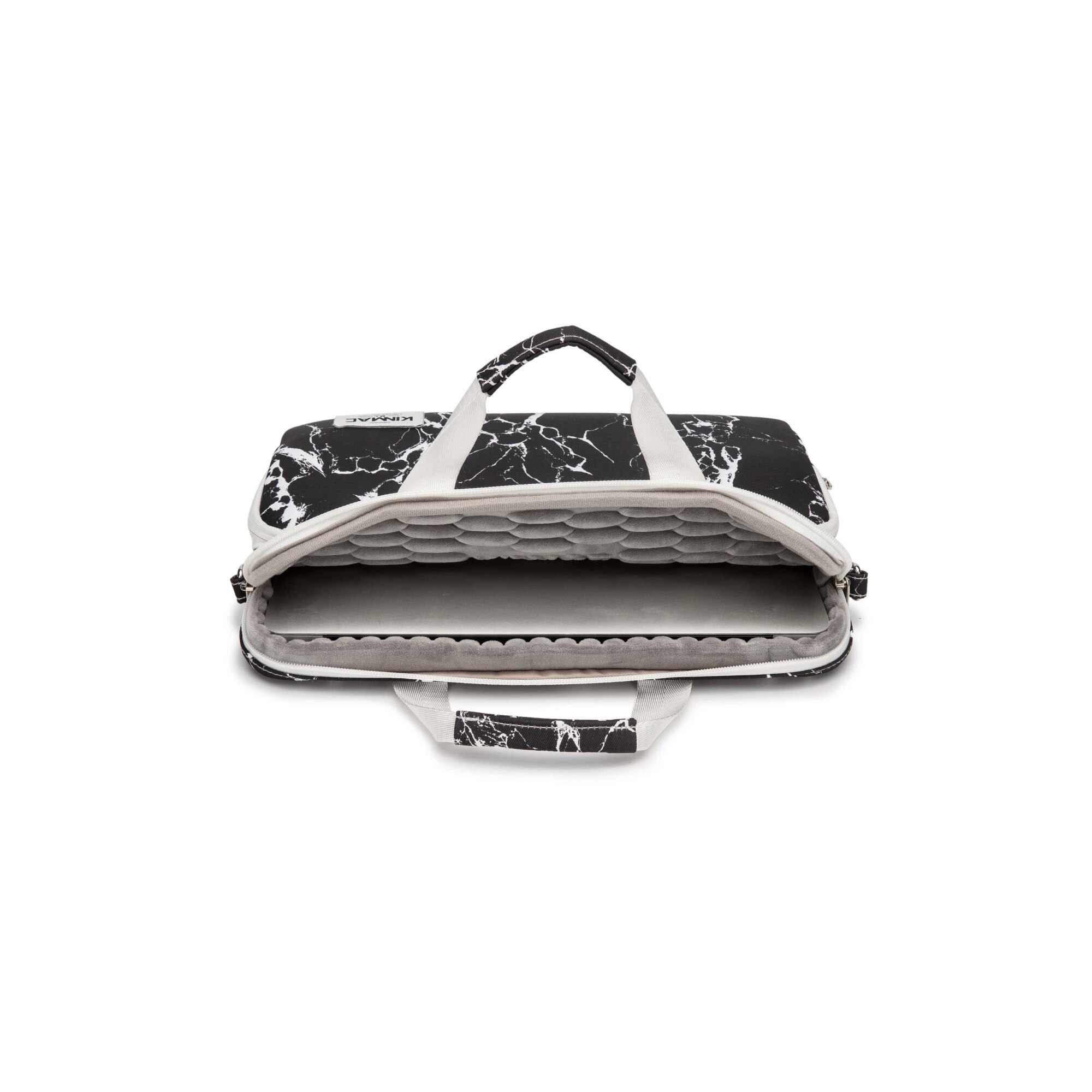 Чанта за лаптоп Kinmac, 15.6, Мраморен принт - eMAG.bg