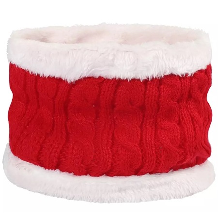 Fular circular copii, IZMAEL, Lana/Acril, Rosu - eMAG.ro