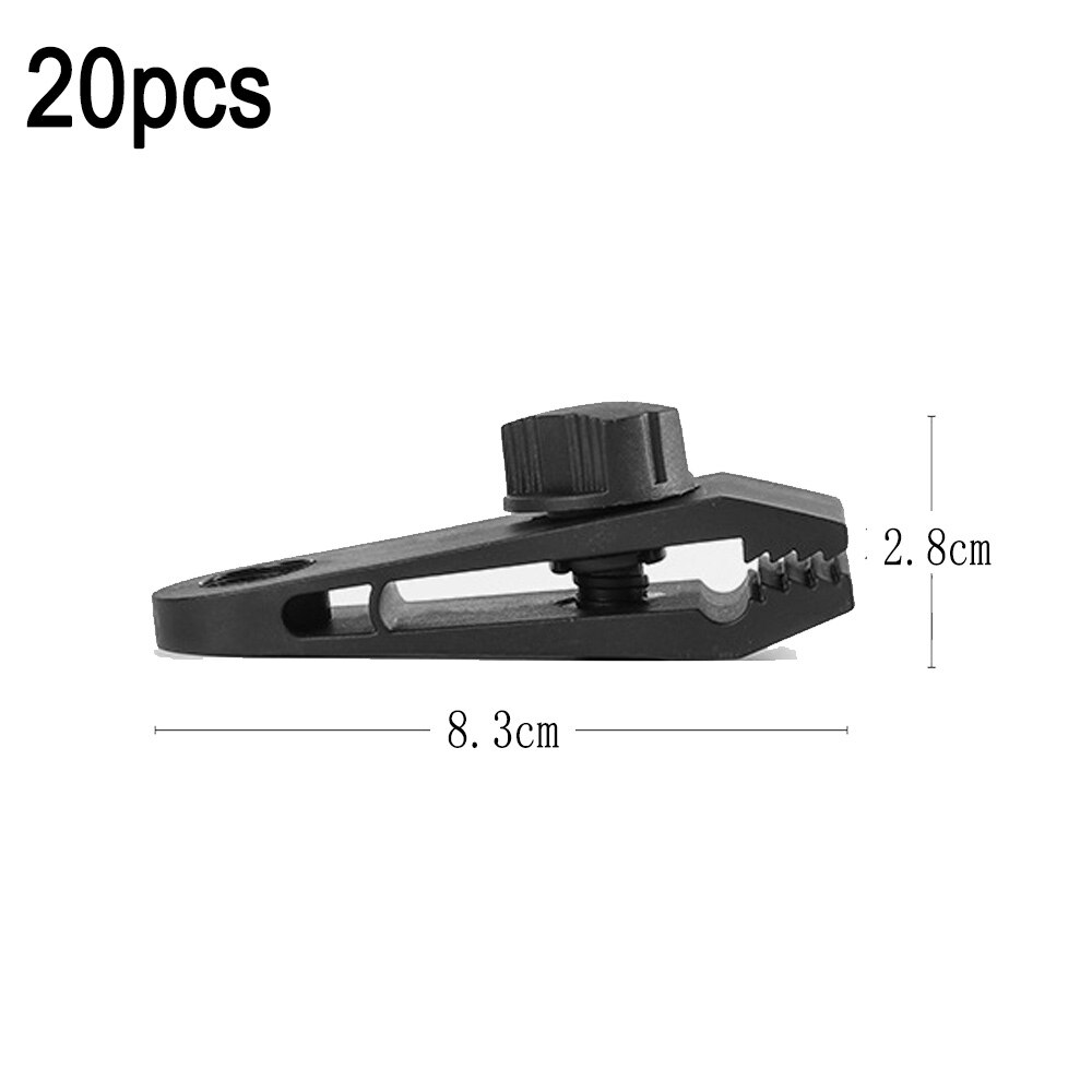 Set 20 cleme pentru cort, Plastic, 8.3x2.8cm, Gri - eMAG.ro