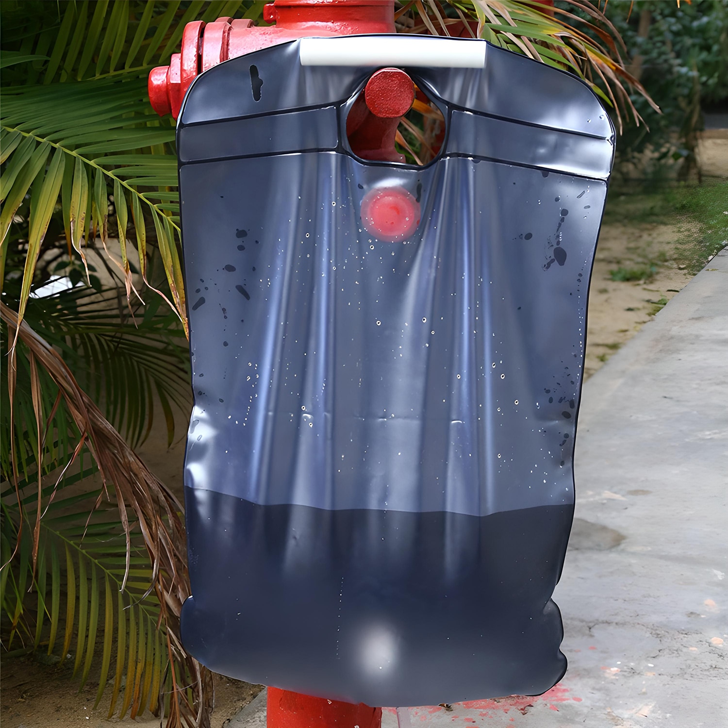 Dus solar pentru camping, PVC, Capacitate 20L, Negru - eMAG.ro