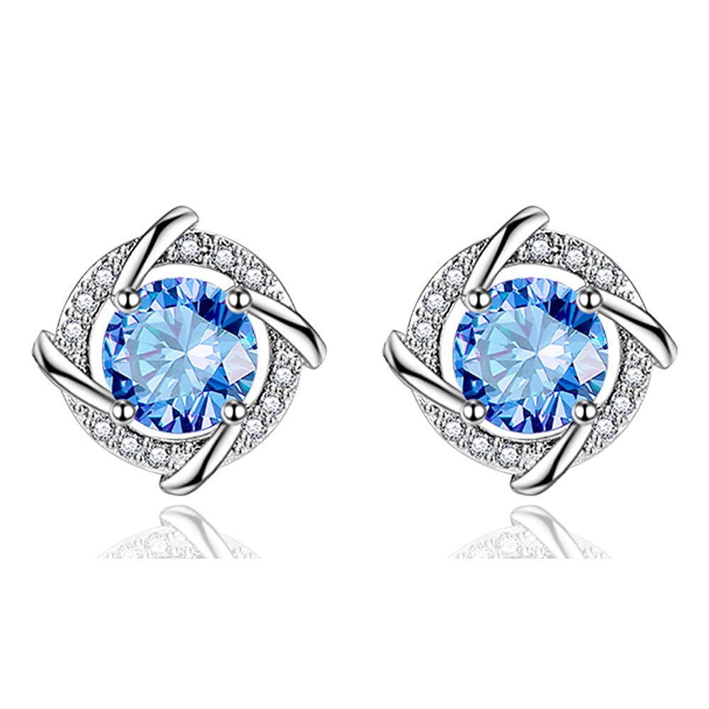 Дамски комплект бижута, Колие обеци и гривна, S925 сребро, Син, 3 бр. - eMAG.bg