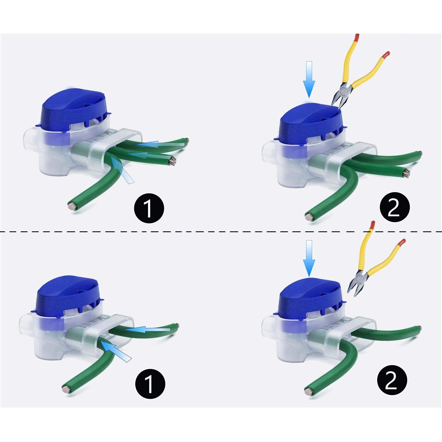 Set 10 conectori cu hidrogel pentru cablu perimetral, ROBOCABLE, ABS, 3 ...
