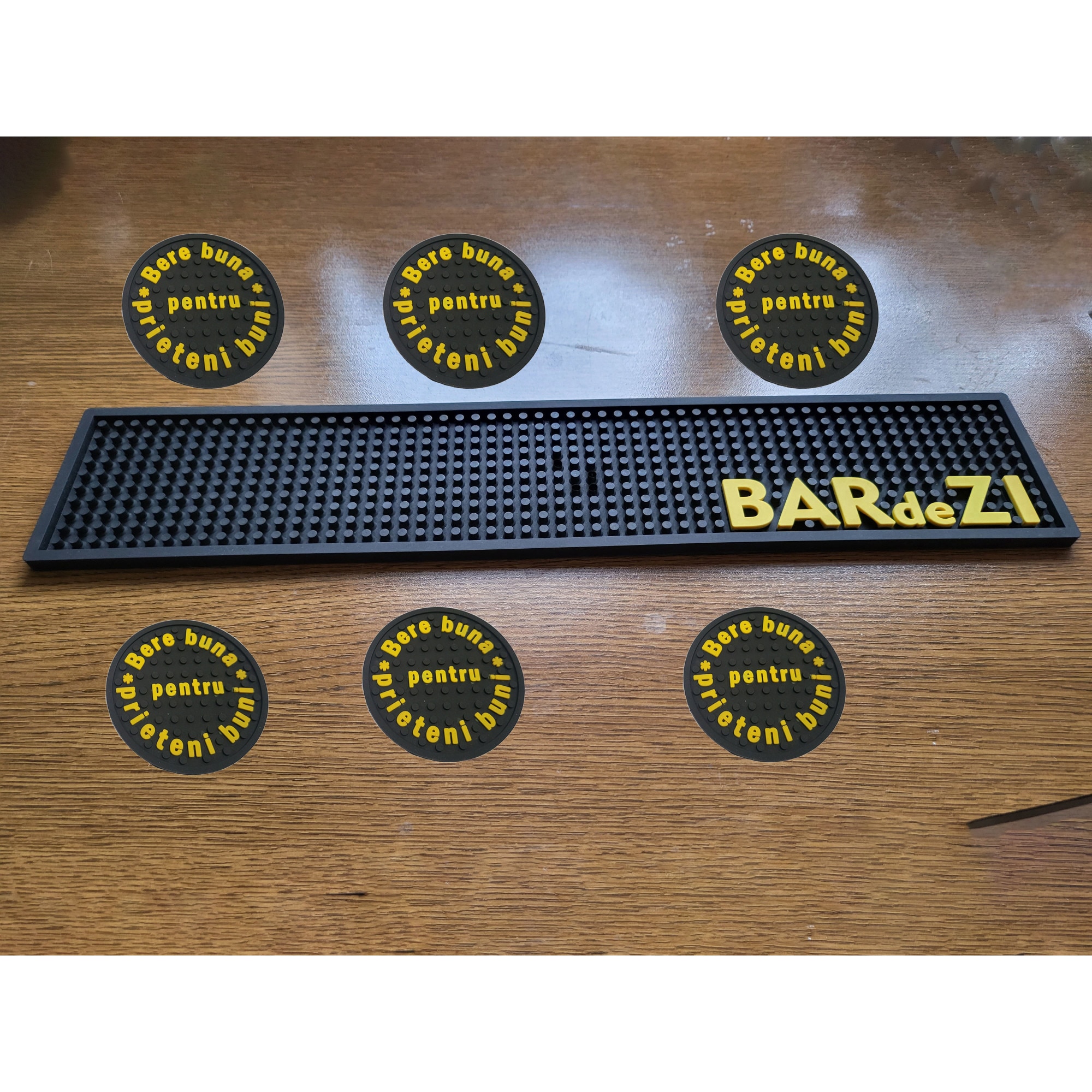 Set de 7 suporti de pahare Covoras cauciuc pentru bar BarMat SoftPvc BM001SNG - eMAG.ro