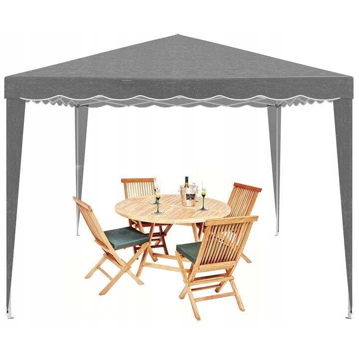 Cort pavilion de gradina pliabil automat pop-up, impermeabil, cu ...