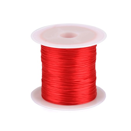 Fir elastic plat din nylon, diametru 1 mm, Rosu - eMAG.ro
