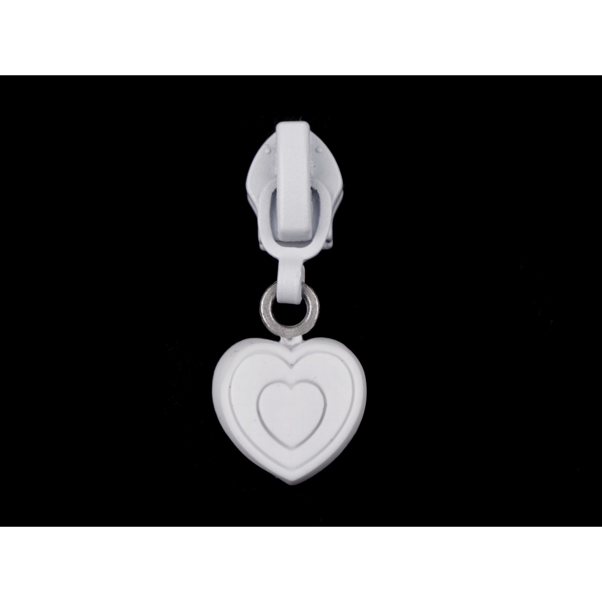 Cursor metalic pentru fermoar spiralat 6 mm Inima alba - eMAG.ro