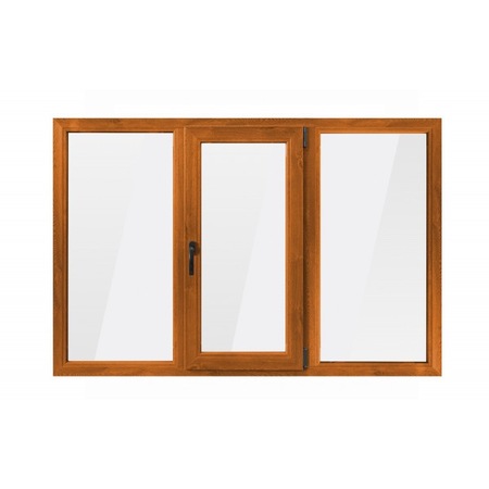 Fereastra Bastion, PVC cu geam termopan, profil 5 camere, stejar ...