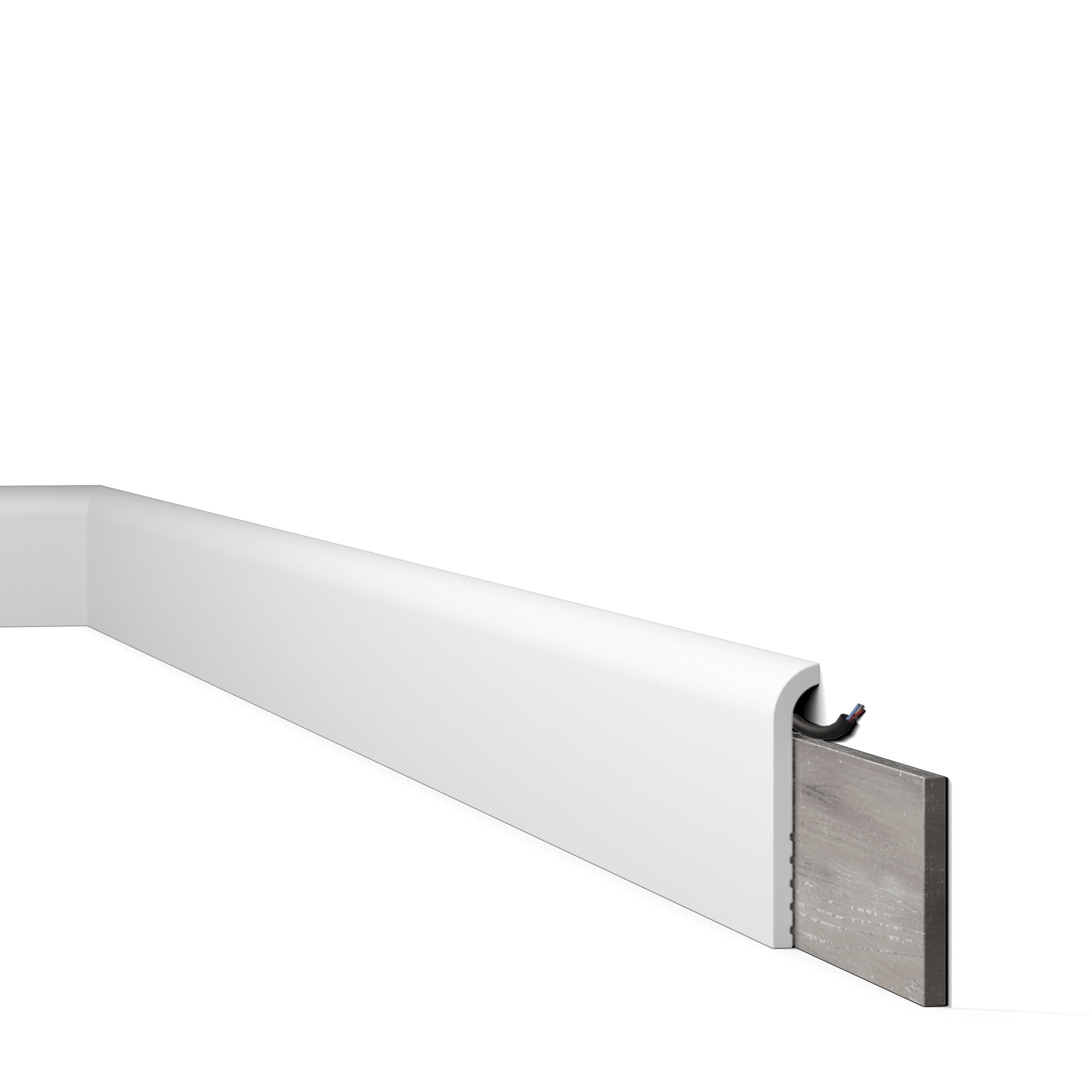 Plinta din polimer dur CF1, 110mmx22mm, lungime 2m - eMAG.ro