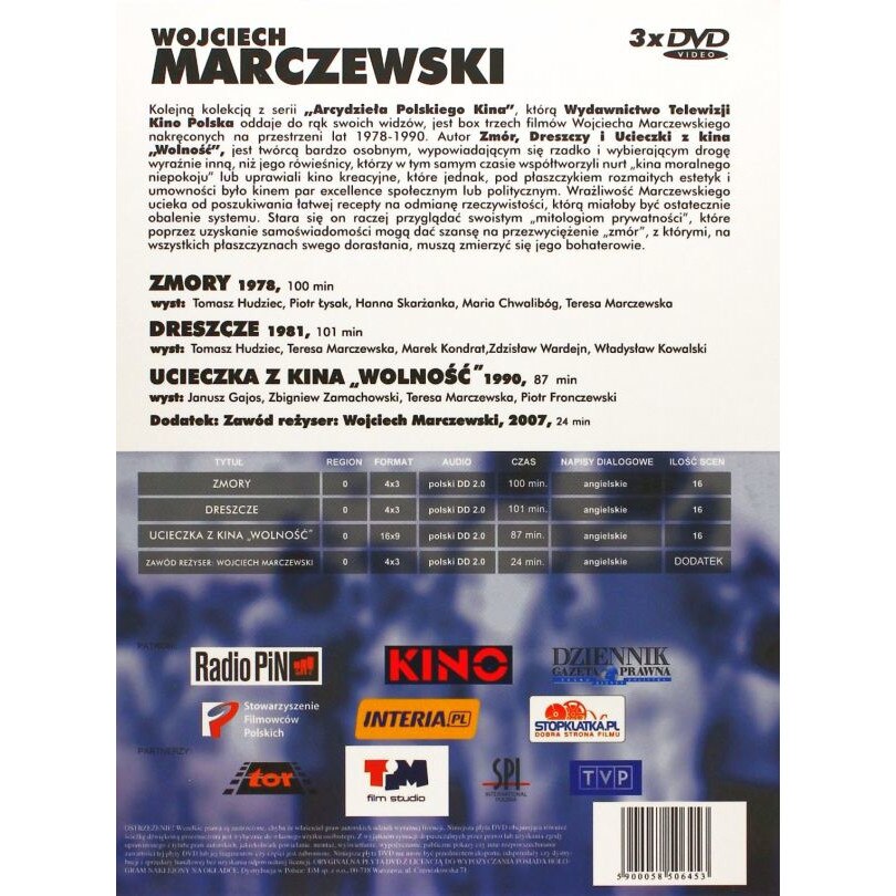 Wojciech Marczewski: Zmory / Dreszcze / Ucieczka z kina Wolność BOX ...