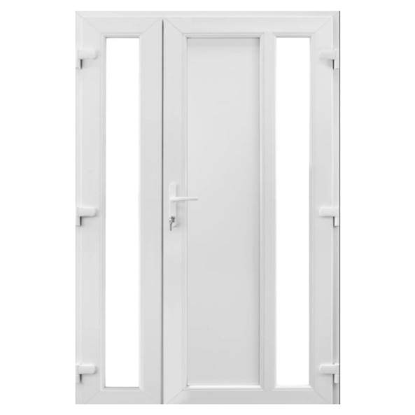 Usa exterior termopan(PVC) dubla termopan(PVC) Della, culoare alba ...