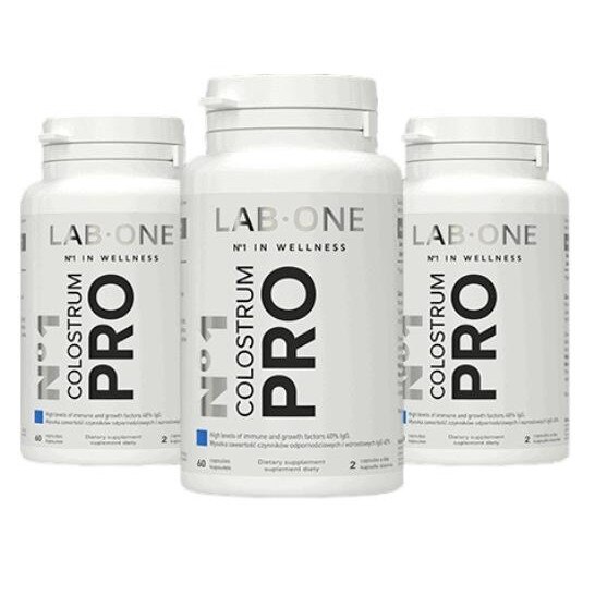 Set suplimente alimentare Lab One Colostrum Pro, 3 x 60 capsule - eMAG.ro