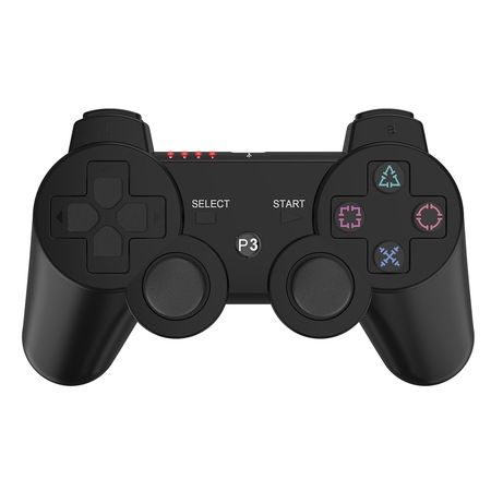 Controller wireless compatibil PS3, Bluetooth, Negru - eMAG.ro