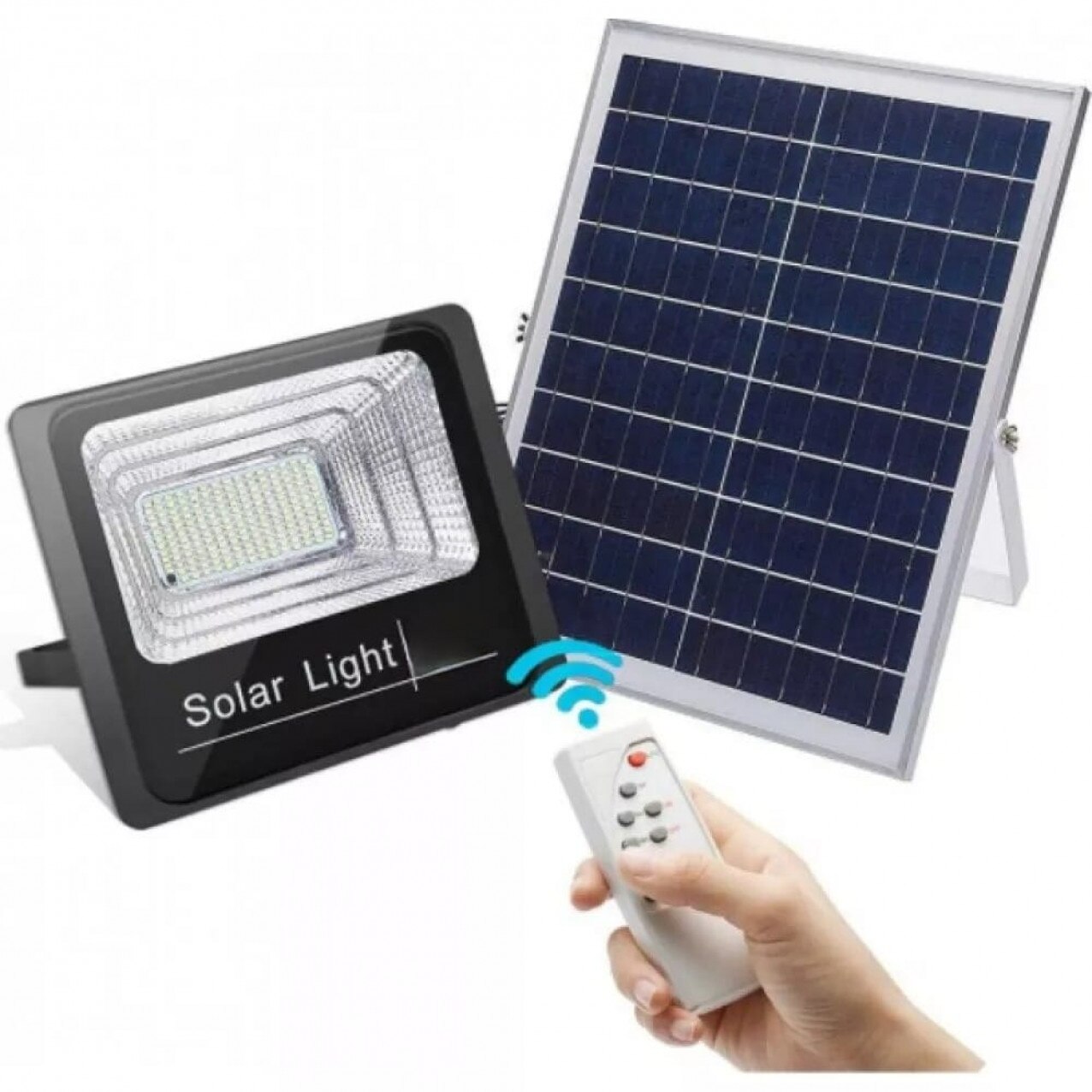 Proiector cu panou solar, OneTech, 60W, 71 LED SMD, 23 x 18, panou ...