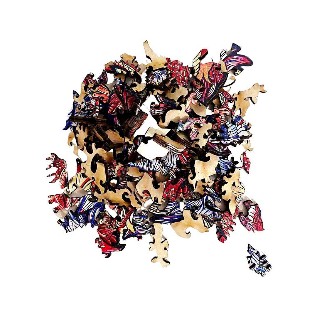 Izmael fa puzzle, Seahorse modell, M, Multicolor - eMAG.hu