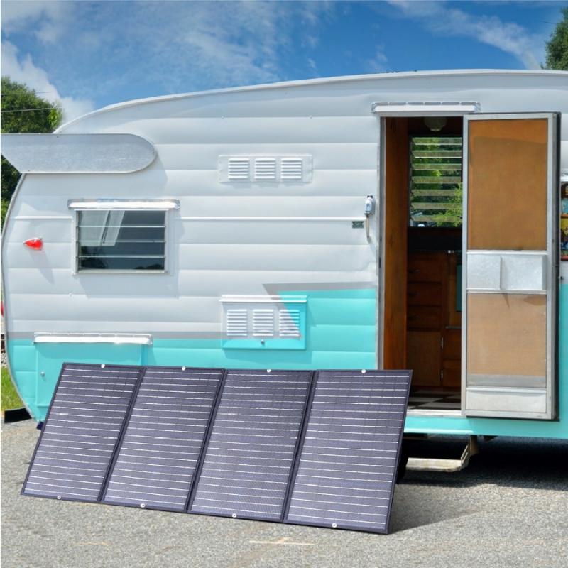 Panou solar fotovoltaic pliabil Choetech SC010, 160W, 2x USB / 1x USB ...