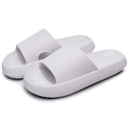 Slapi dama, Izmael, Spuma EVA, Alb, 44-45EU - eMAG.ro