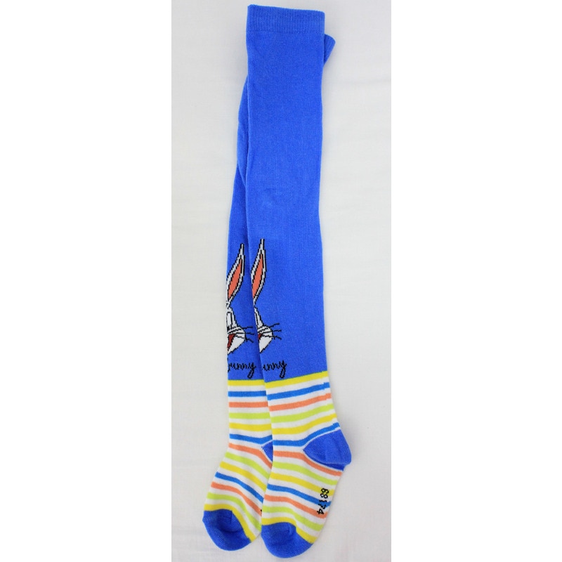 Ciorapi cu chilot bebe, 75%bumbac, Bugs Bunny, albastru 20-21 - eMAG.ro