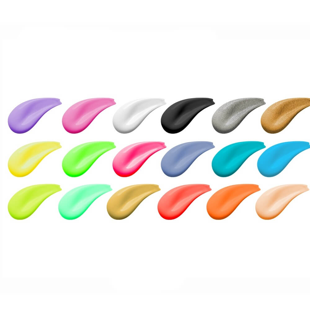 Set culori acrilice neon si metalice Nassau Fine Art 18 culorix36ml ...