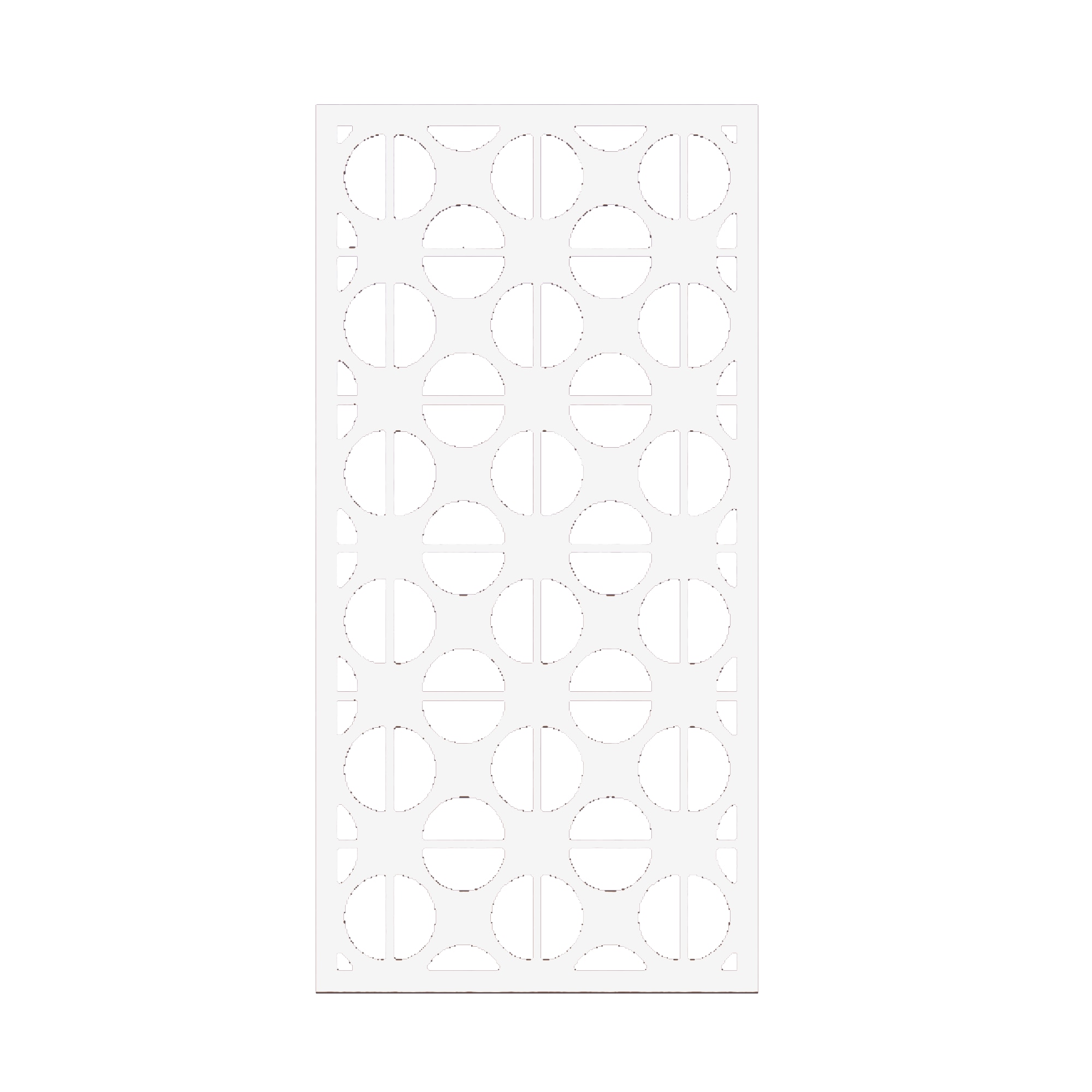 Panou decorativ traforat Mdf alb, Mos111, 100x50 cm, 6 mm - eMAG.ro