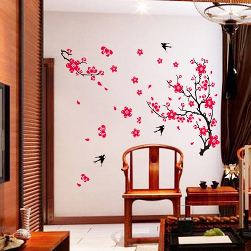 Autocolant perete, Izmael, PVC, Rosu - eMAG.ro