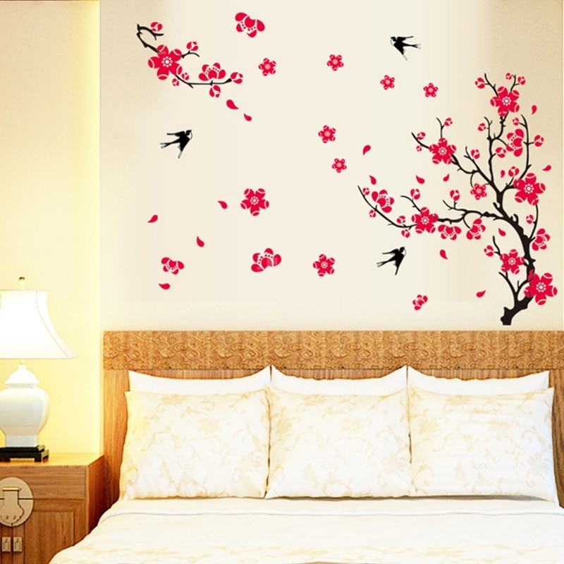 Autocolant perete, Izmael, PVC, Rosu - eMAG.ro