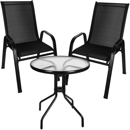 Set mobilier de gradina, terasa sau balcon, format dintr-o masa rotunda ...