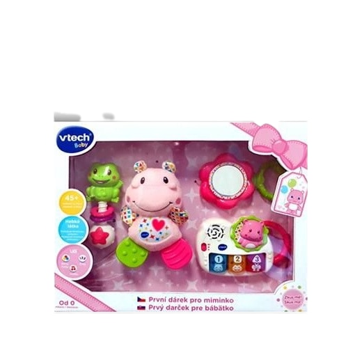 Set 4 jucarii interactive bebelusi, Vtech, Muzical, Multicolor, 0-1 ...