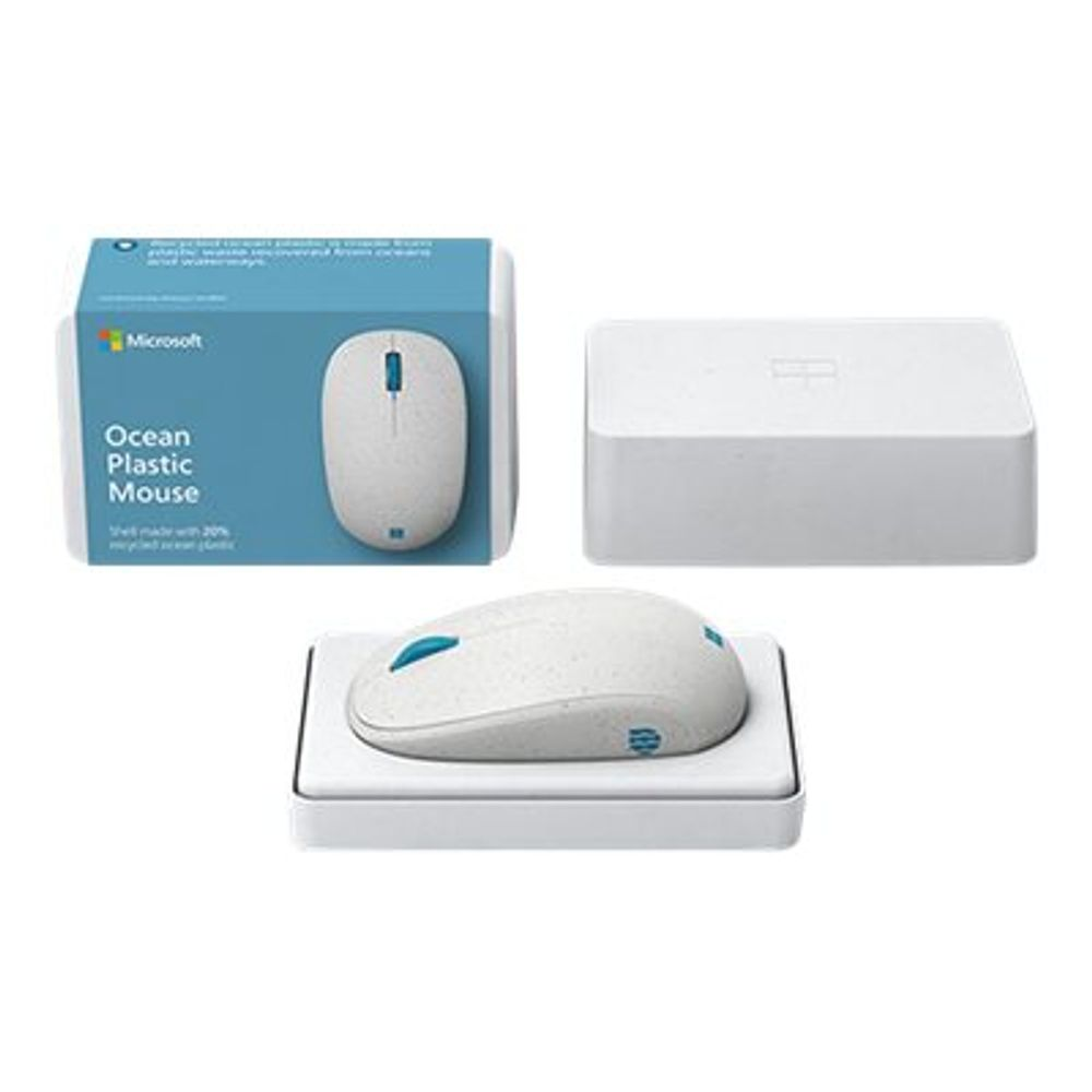 Microsoft Ocean Plastic Mouse - mouse - Bluetooth 5.0 LE - seashell ...