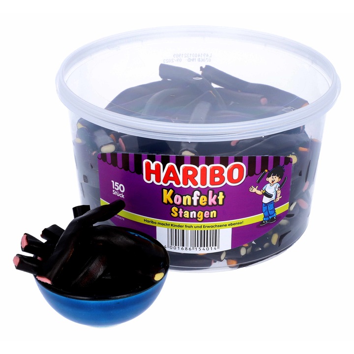 Jeleuri, Haribo, Aroma lemn dulce, 1200 g - eMAG.ro