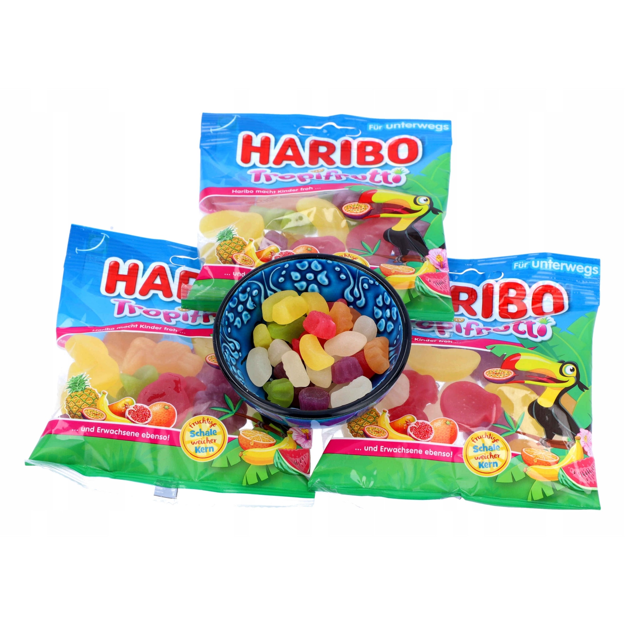 Jeleuri Tropifrutti, Haribo, Aroma de fructe tropicale, 100 g - eMAG.ro