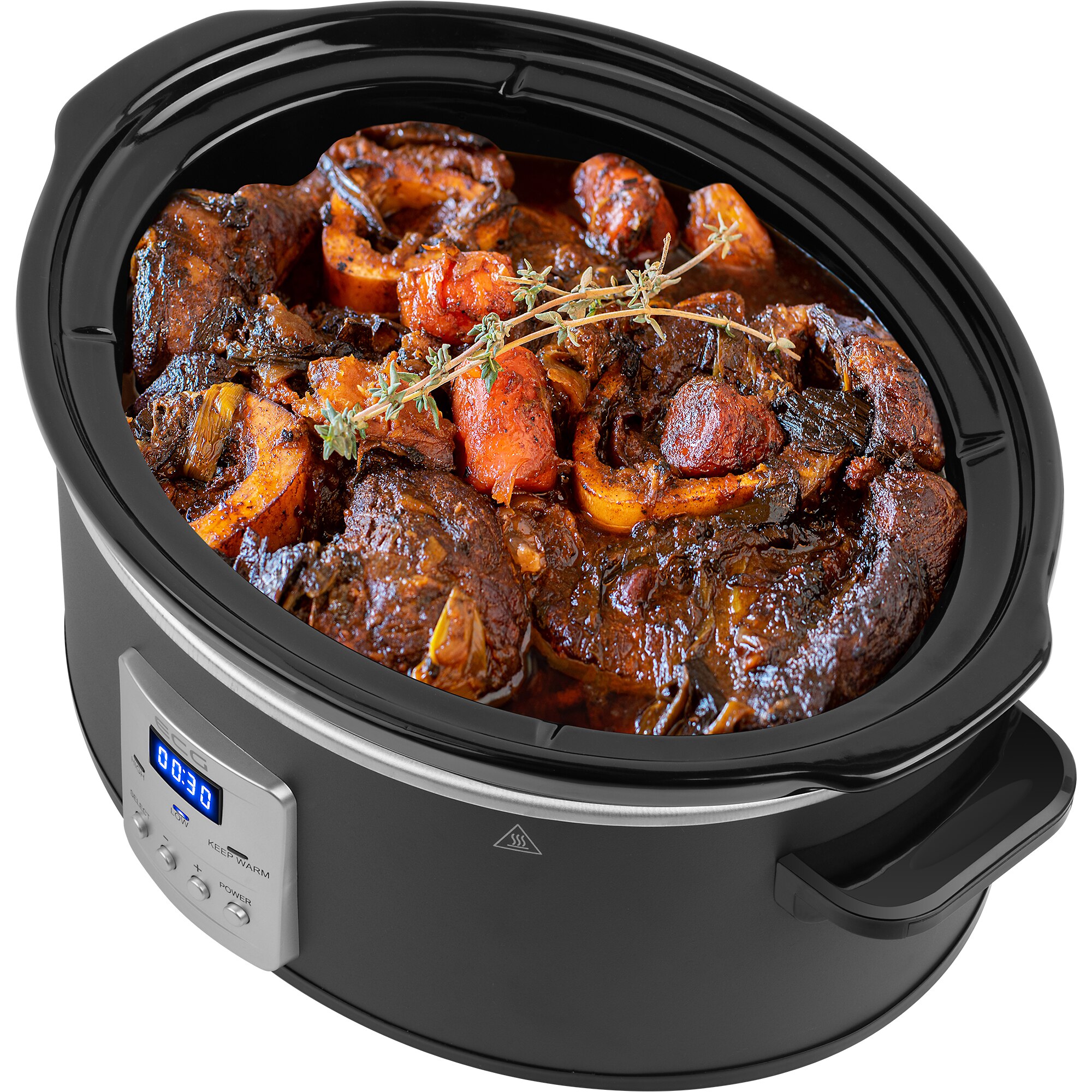 Oala electrica Slow cooker ECG PH 6530 Master, 6.5 litru, 270 W, vas ...