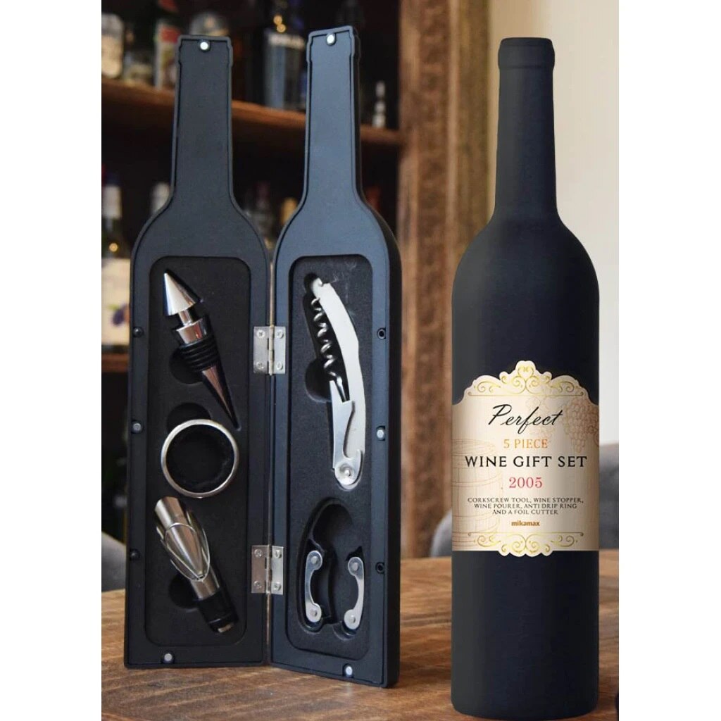 Set 5 accesorii pentru vin - eMAG.ro