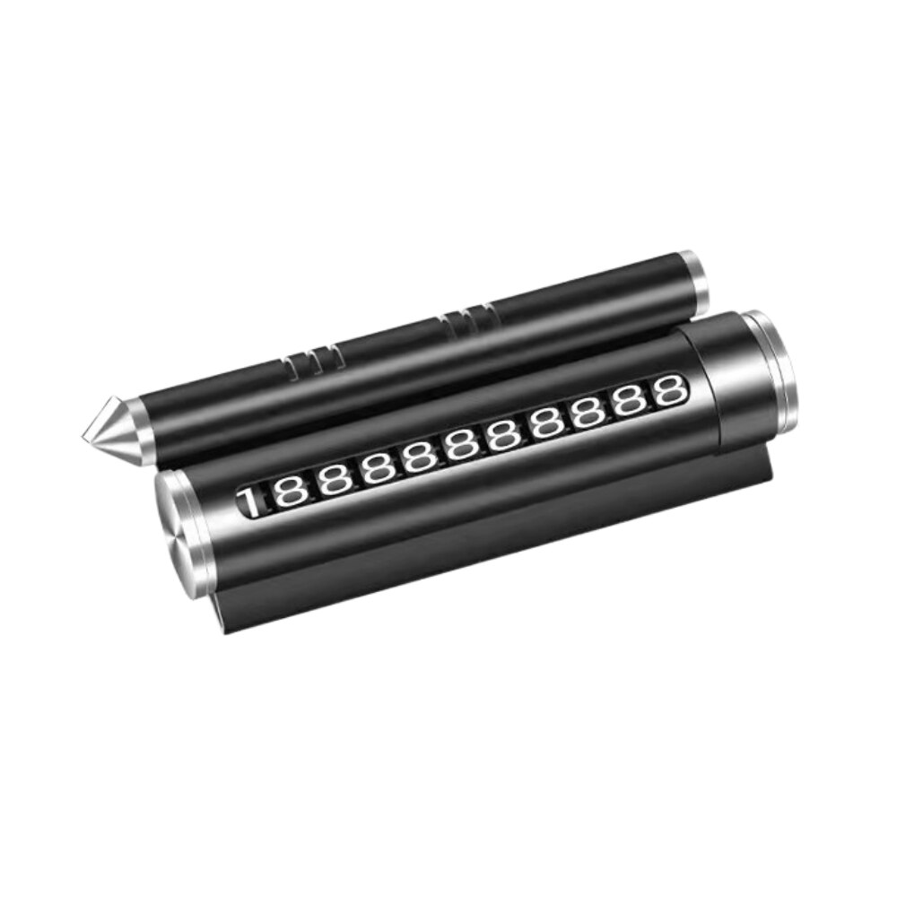 Placuta numar de telefon, SZKOY, Aluminiu/Plastic, Negru - eMAG.ro