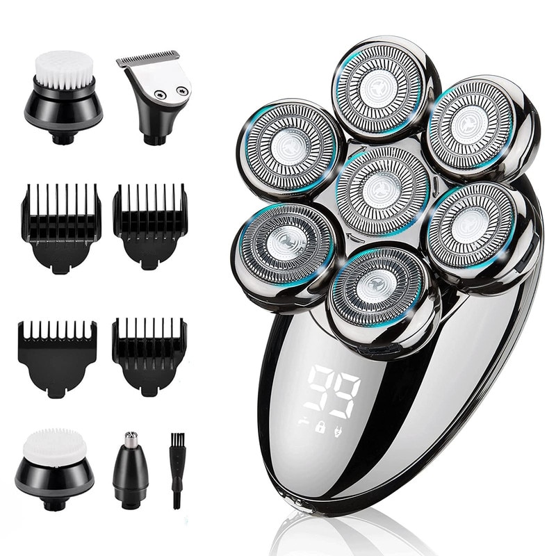 Aparat de ras, Roffie, Rezistent la apa, Display LED, Argintiu - eMAG.ro